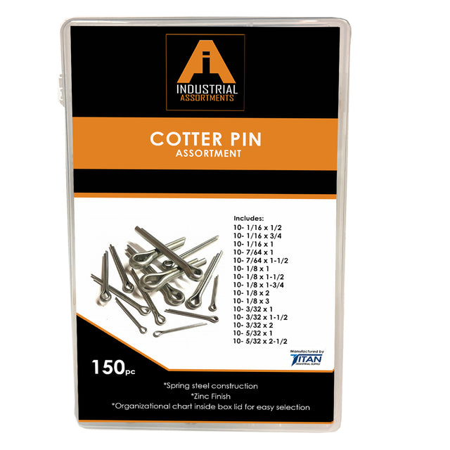 150 Piece Cotter Pin Assortment – industrialassortments.com