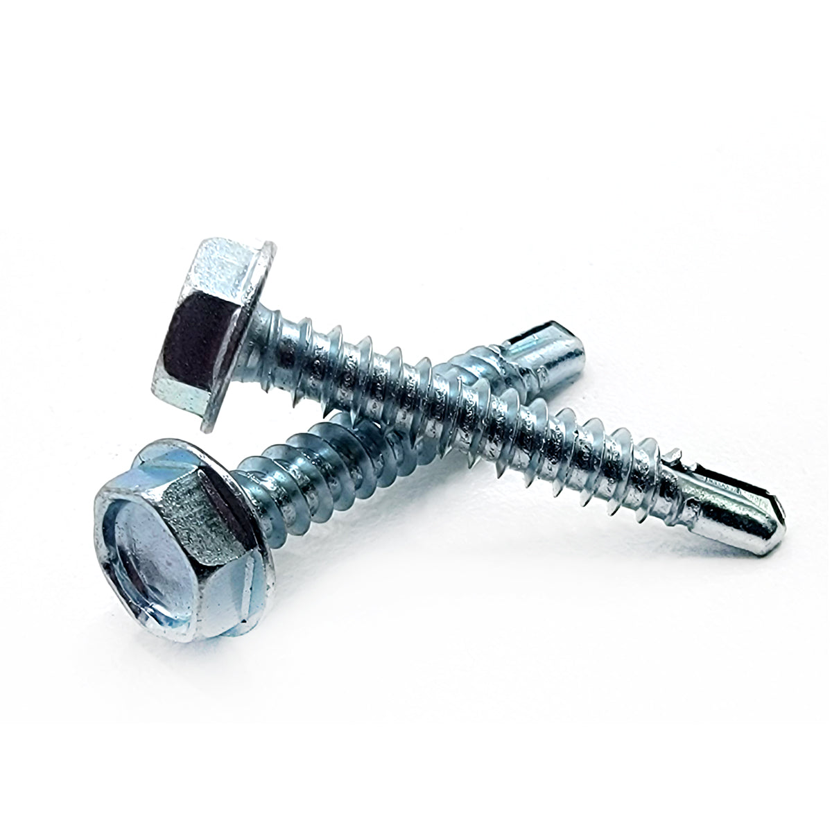 1/4-14 x 2" Self Drilling Screw- HWH Unslot-Zinc ...