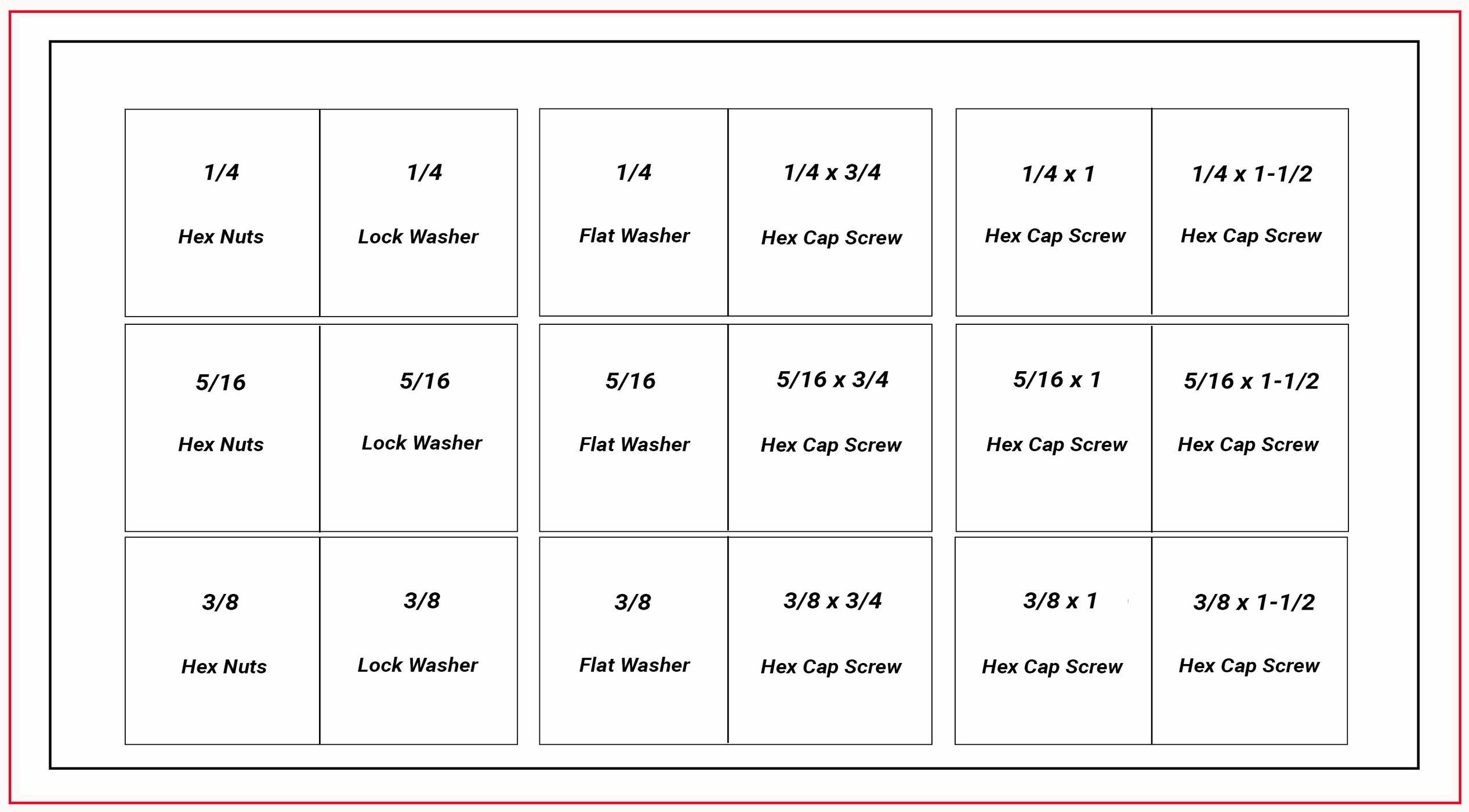 425 Pieces Bolt & Nut Assortment-Grade 8 Fine Thread ...