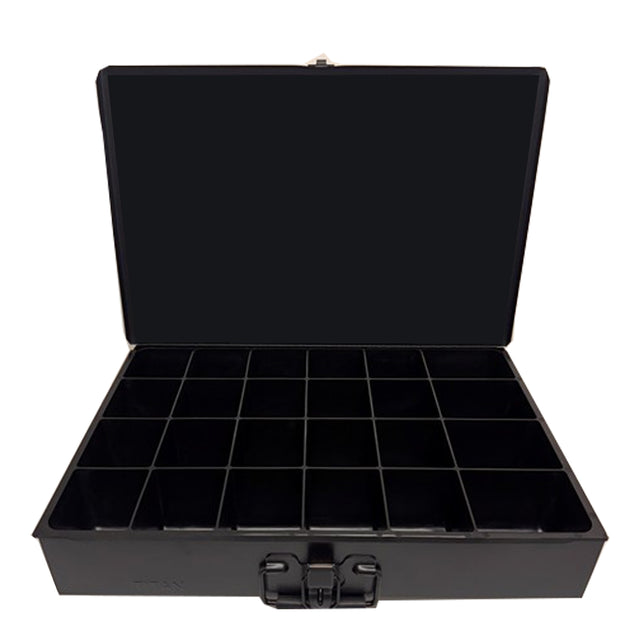 Titan Black Large Steel Compartment Box- 24 Compartments ...