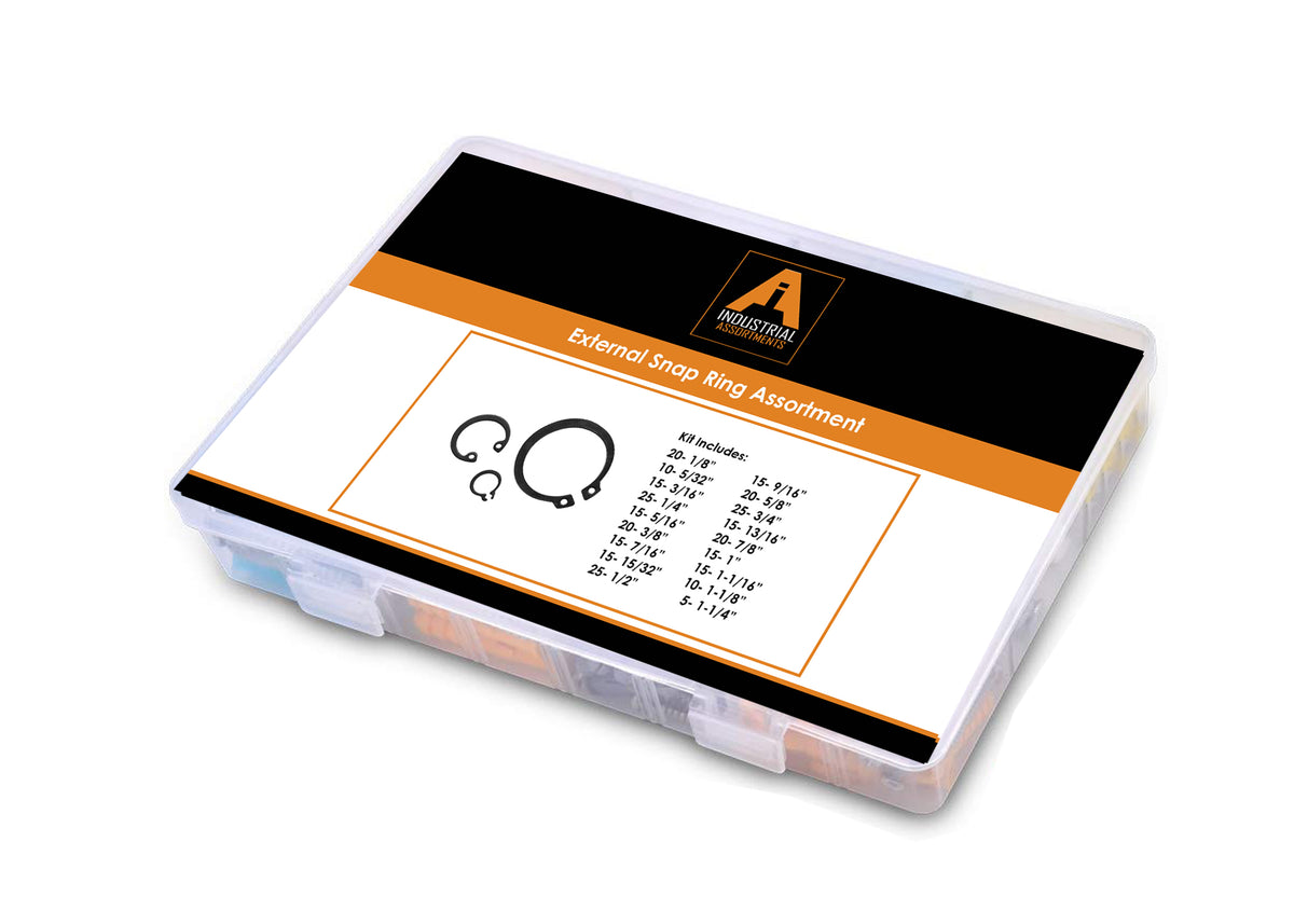300 Piece External Snap Ring Assortment — industrialassortments.com